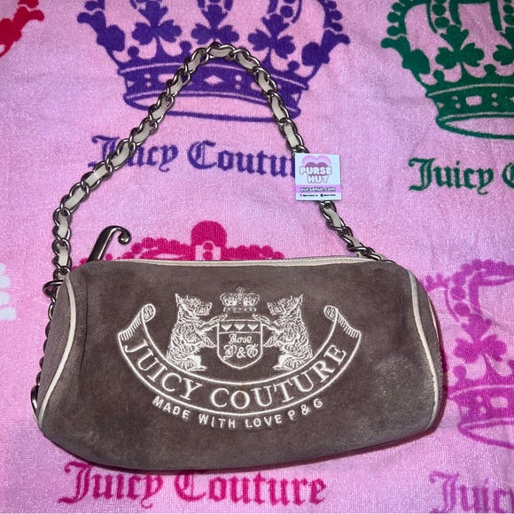 Juicy Couture | Bags | Vintage Grey Juicy Couture Barrel Bag Purse ...